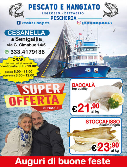 Pescato e Mangiato – Super offerta di Natale 2025 - Senigallia Notizie